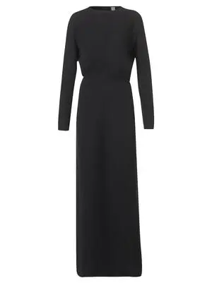 TOTEME Draped Maxi Dress - Black