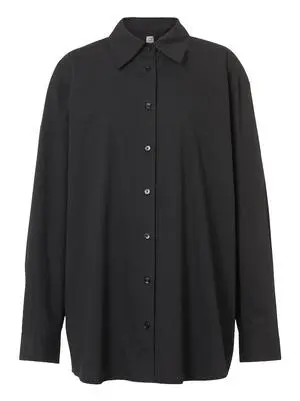 TOTEME Cotton Shirt - Black