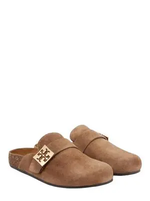 Tory Burch Mellow Suede Mules - Brown
