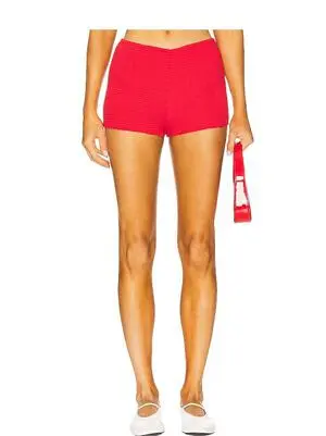 Superdown Luisa Frill Short In . Also - Red