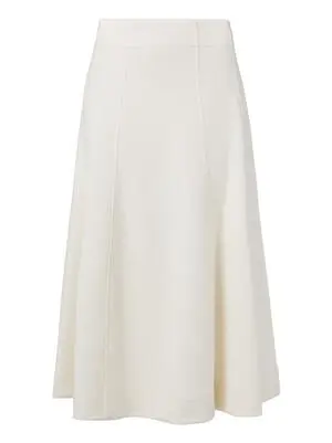 JIL SANDER Jil Sander Knitted Midi Skirt In Latte