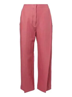 Tove Tove Santu Linen And Cotton-Blend Culottes In Cherry Pink