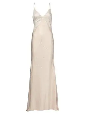 Roland Mouret Embellished Satin Gown - Beige