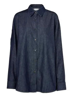 Dries Van Noten Indigo Denim Shirt - Blue