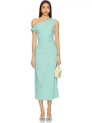 Misha Collection Gaia One Shoulder Dress - Blue