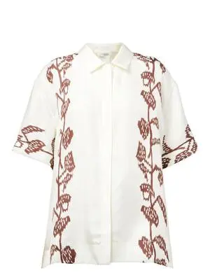 Asceno Montauk Silk Twill Shirt - Brown
