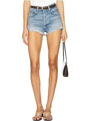 AGOLDE Ridley High Rise Short - Blue