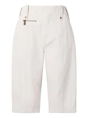 Burberry Cotton-twill Knee Length Shorts - Neutrals