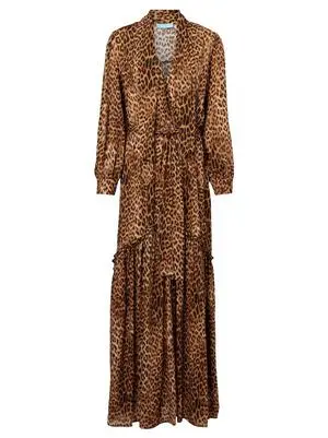 Melissa Odabash Skylar Leopard-print Maxi Dress - Brown