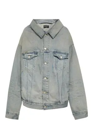 Balenciaga Oversized Denim Jacket - Blue