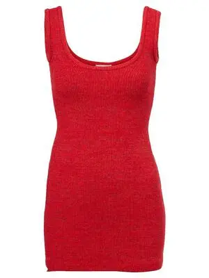 Magda Butrym Lace-trimmed Minidress - Red