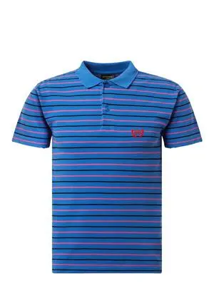 Balenciaga Laurel Classic Cotton Pique Polo Shirt - Blue