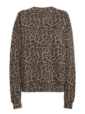 ANINE BING Anine Bing Leopard Print Crewneck Sweatshirt