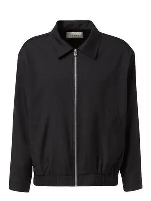 FRAME Wool Blouson Jacket - Black