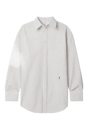 Saint Laurent Striped Cotton Shirt - White