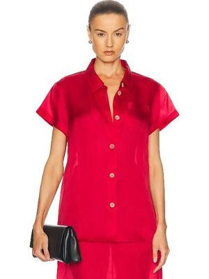 Khaite KHAITE Keefe Top Raspberry