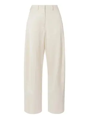 MAGDA BUTRYM Magda Butrym Stretch-Cotton Wide-Leg Trousers