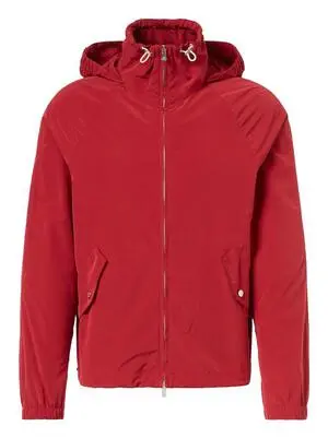 Brunello Cucinelli Hooded Raincoat - Red