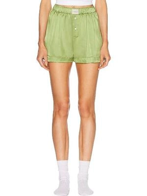 Comme Si Comme Si Silk Boxer Short Grass