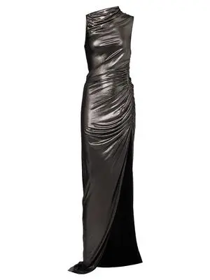 Rick Owens Ruched Jersey Gown - Silver