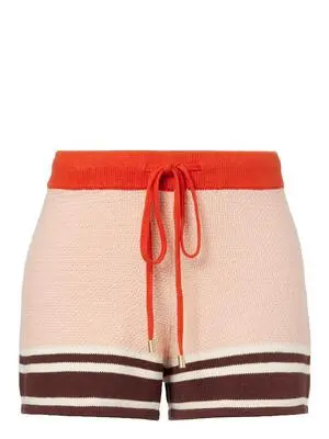 ZIMMERMANN Ascension Knitted Cotton-Blend Shorts