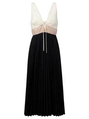 Simkhai Simkhai Stephanie Pleated Midi Dress Multicoloured