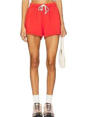 PERFECTWHITETEE French Terry Sweat Shorts - Red