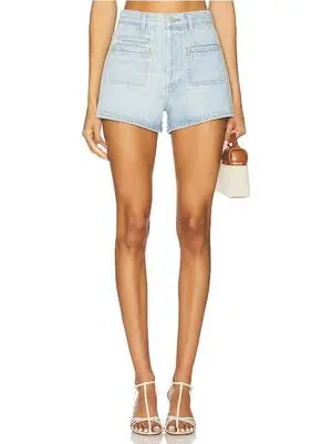 Citizens Of Humanity Marlow Welt Pocket Denim Short - Blue