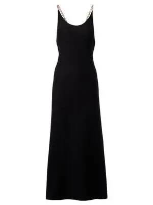 Gabriela Hearst Adeona Chain-detail Silk Maxi Dress - Black