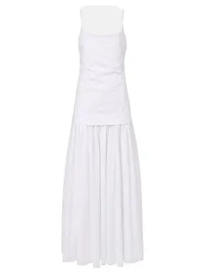Staud Ari Cotton Maxi Dress - White
