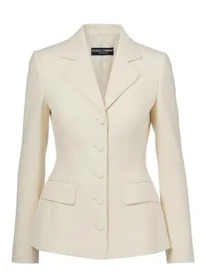 Dolce & Gabbana Virgin Wool Blazer - Beige