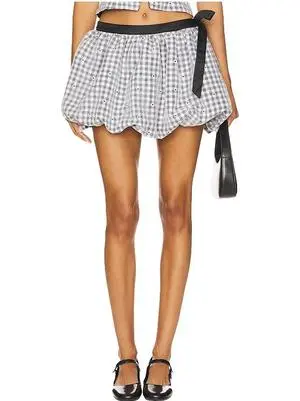 Majorelle Micah Mini Skirt In . Also - Black