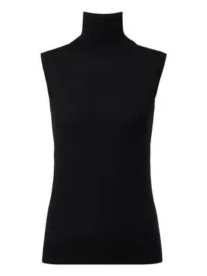 Sportmax Sportmax Vertigo Knitted Virgin Wool Top Black