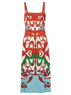 La DoubleJ Buy Me A Martini" Satin Midi Dress - Multicoloured