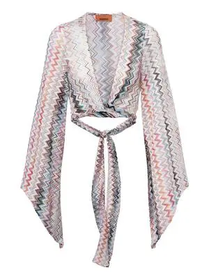 Missoni Zigzag Cropped Blouse - Multicoloured