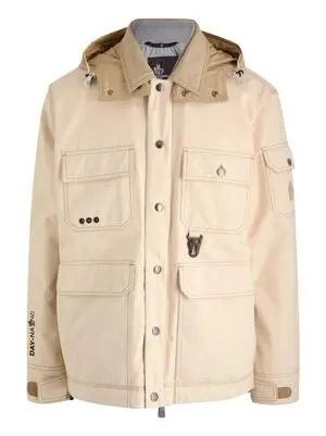 Moncler Padded Cotton-twill Overshirt Jacket - Cream