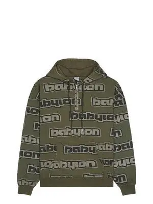 BABYLON All Over Hoodie - Olive