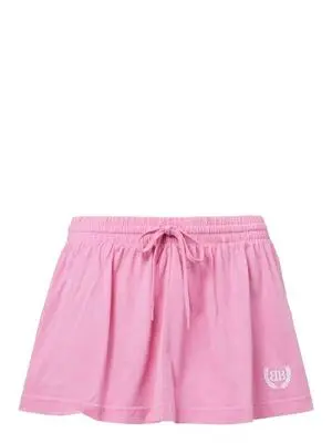Balenciaga Laurel Cotton Jersey Miniskirt - Pink