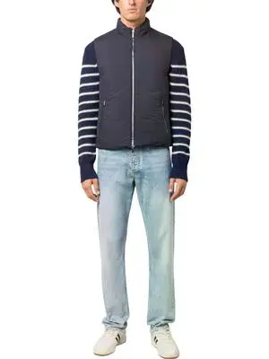 MOORER Sleeveless Down Gilet - Blue