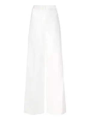 Stella McCartney Wide-leg Wool Trousers - Neutrals