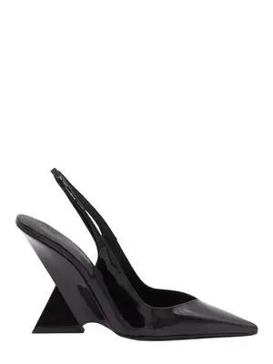 Attico 105mm Cheope Leather Pumps - Black