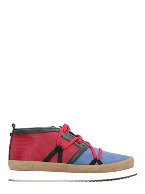 VOLTA Leather Lace-up Sneakers - Red