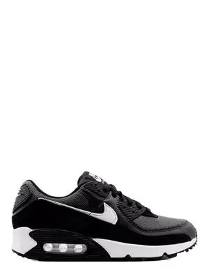 Nike Nike Air Max 90 Paneled Leather And Mesh Sneakers Grey
