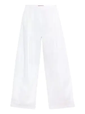 THELATEST Pleated Wide-leg Trousers - White
