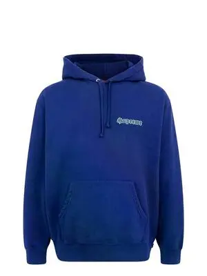 Supreme Supreme Love Logo-Print Hoodie Blue