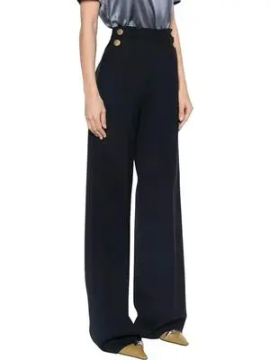 Max Mara Max Mara Polonia Wide-Leg Trousers Blue