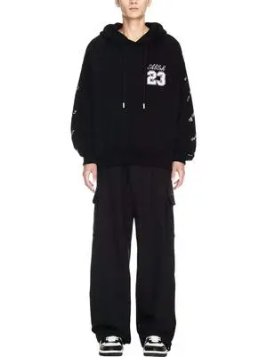 Off-White Skate Logo-embroidered Hoodie - Black