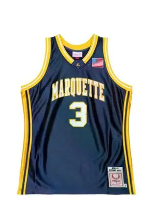 Mitchell & Ness Ncaa Marquette 2002 Dwyane Wade Basketball Jersey - Blue