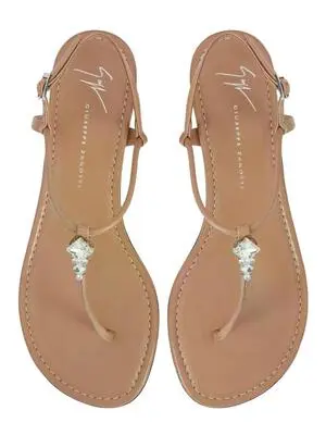 GIUSEPPE ZANOTTI Giuseppe Zanotti Anyelle Leather Sandals Neutrals