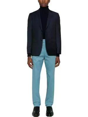 FURSAC Virgin Wool Blazer - Blue